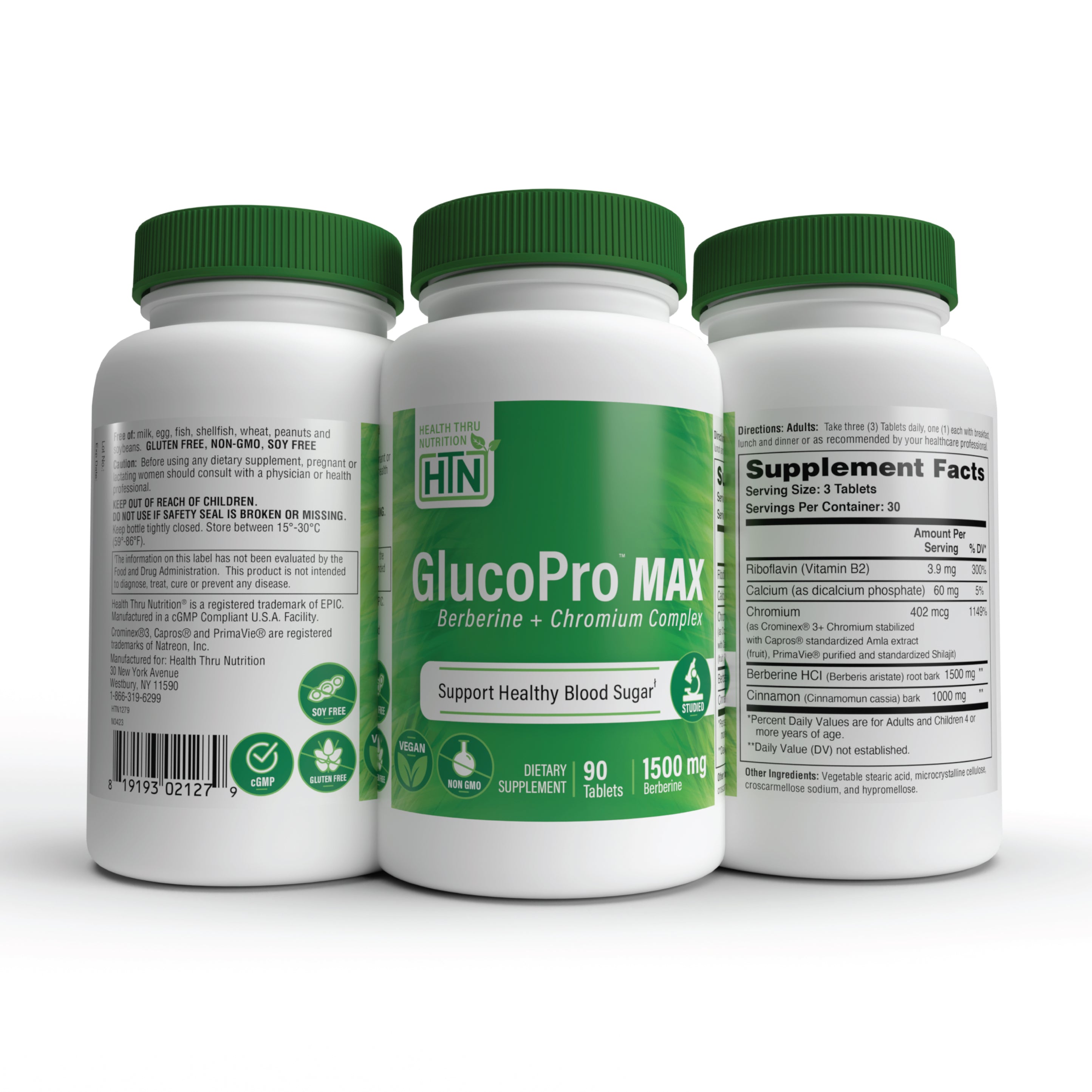 GlucoPro™ MAX - Berberine + Chromium Complex – Health Thru Nutrition